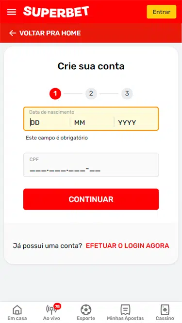 Superbet cadastro: saiba como criar sua conta | SDA